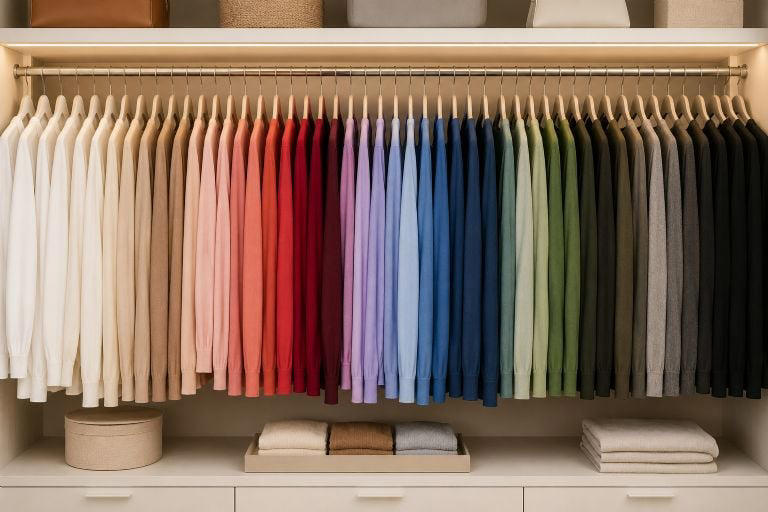 Adiós al armario desordenado: el método de color coding que domina las ...