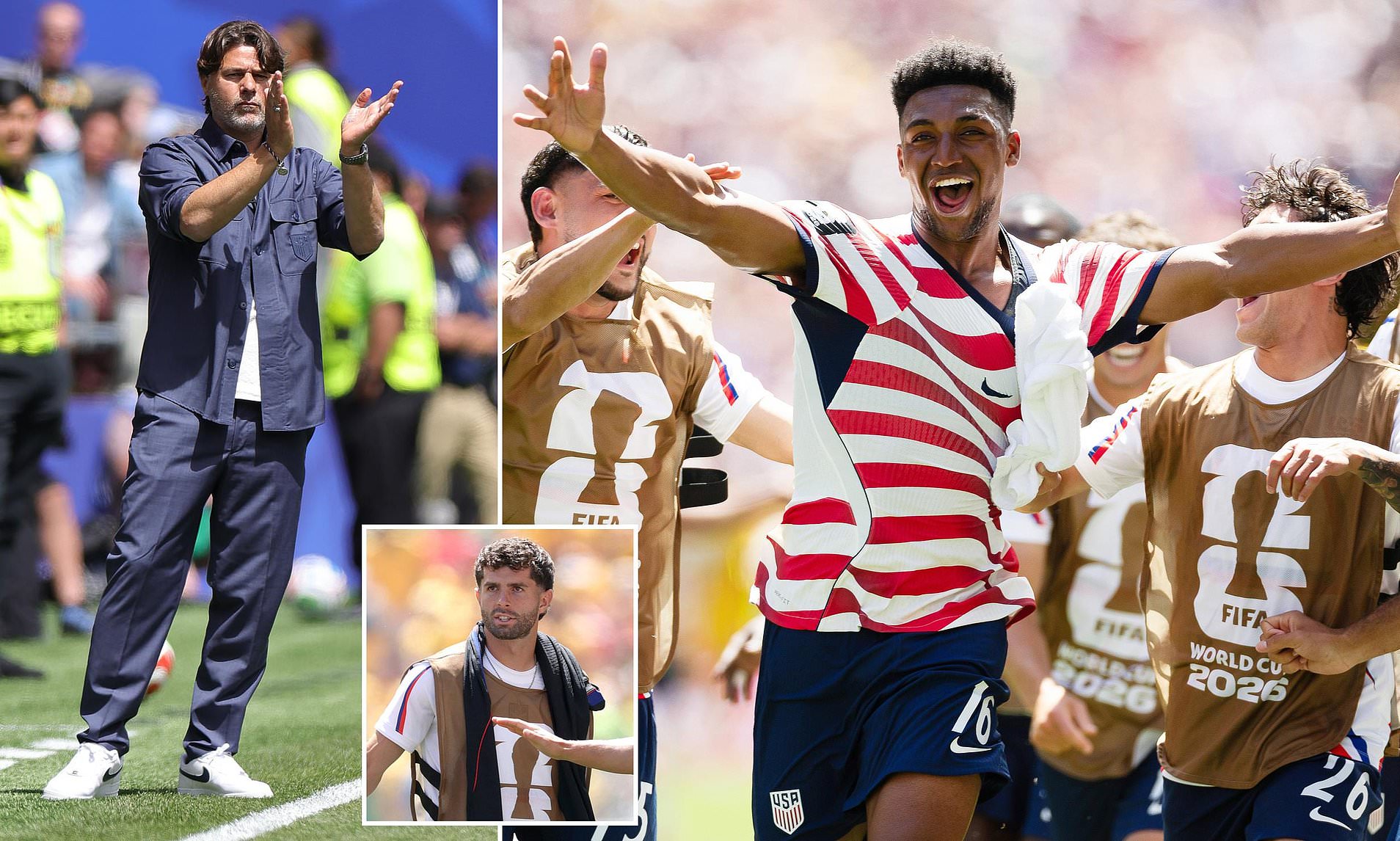 Dominant USA breeze past Australia to seal World Cup knockout spot as ...