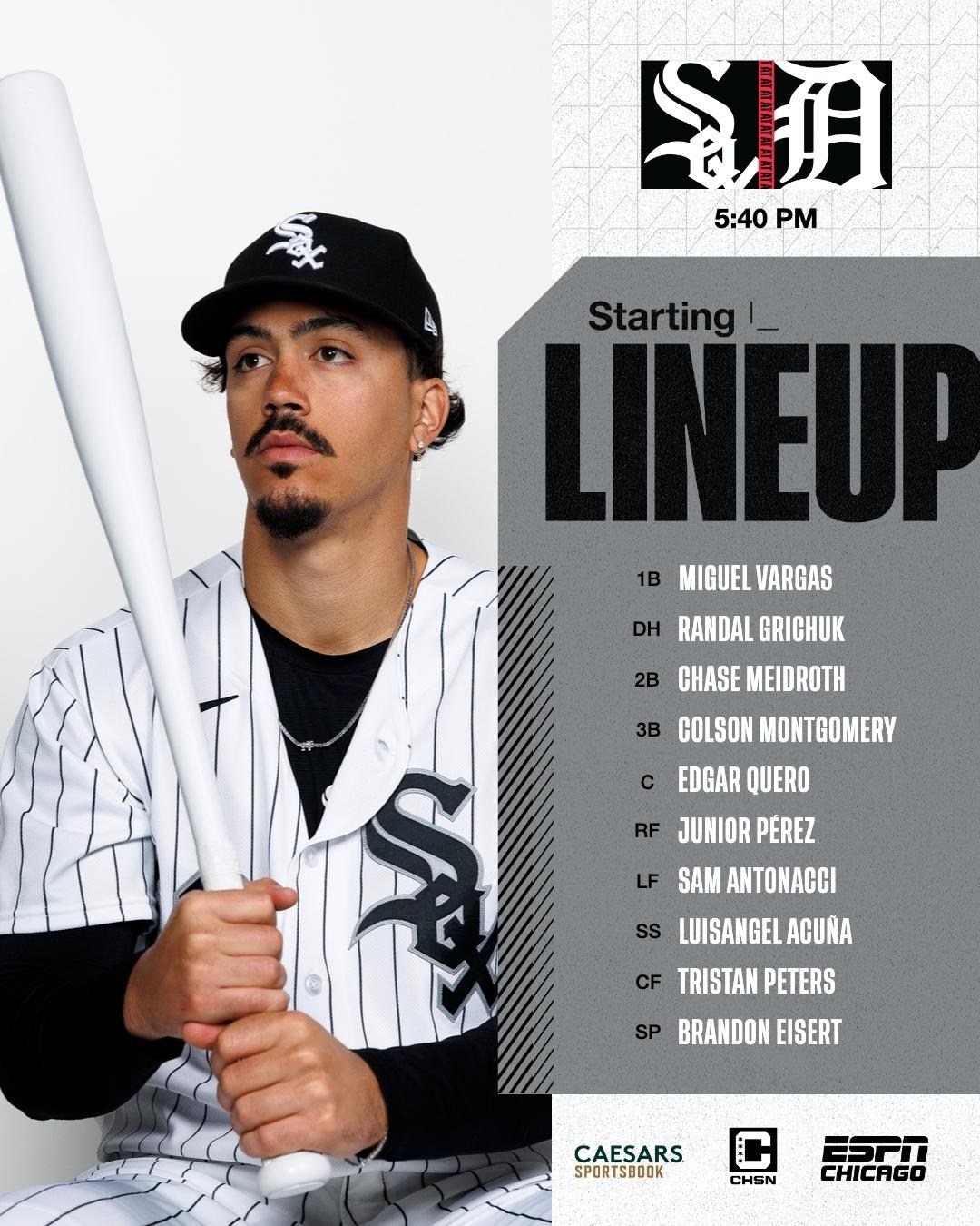 Game thread: White Sox (39-34) at Tigers (30-44)