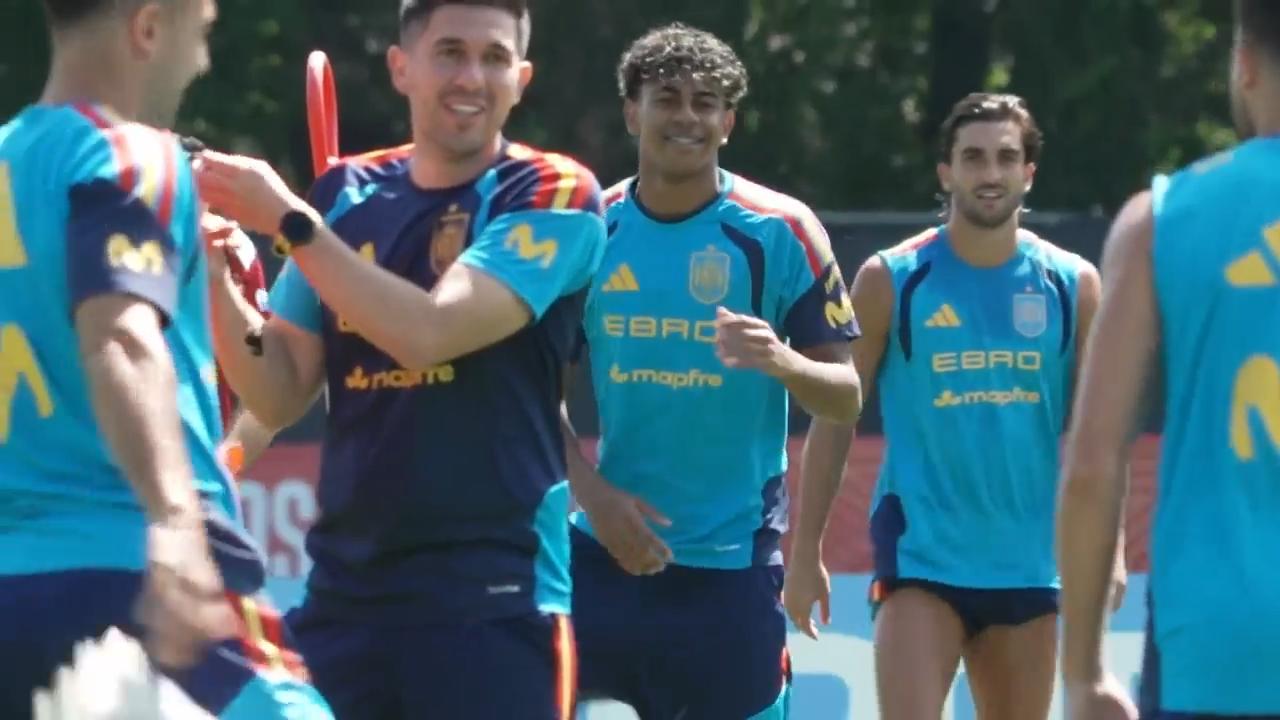 Spain train ahead of second group stage match against Saudi Arabia