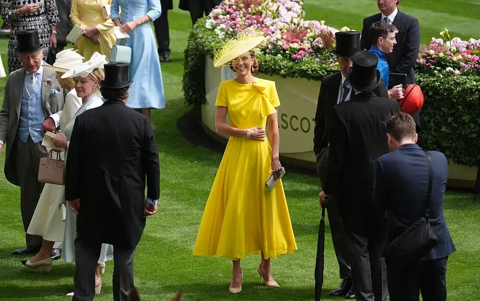 Princess of Wales’ bold yellow Ascot return sparks style buzz