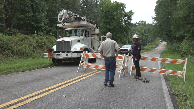 'We'll get there' | Storm damage shuts down Hopewell Road in Crawford ...