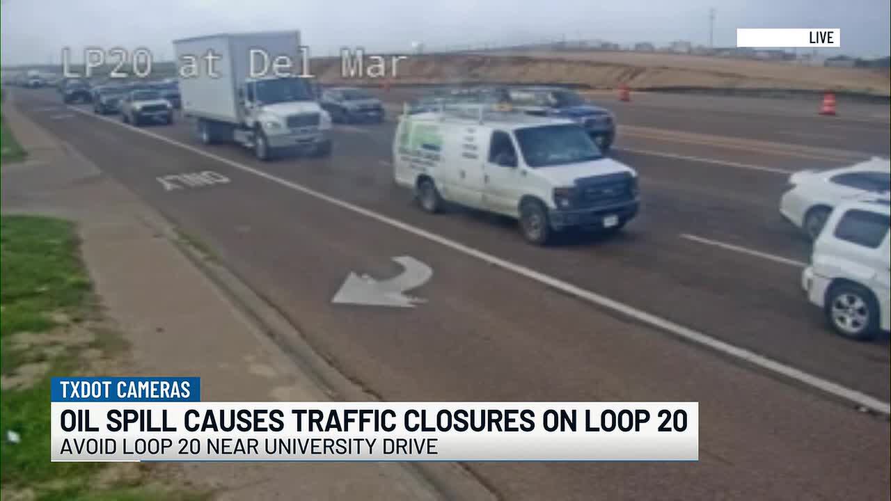 Southbound Loop 20 re-opened after fuel spill