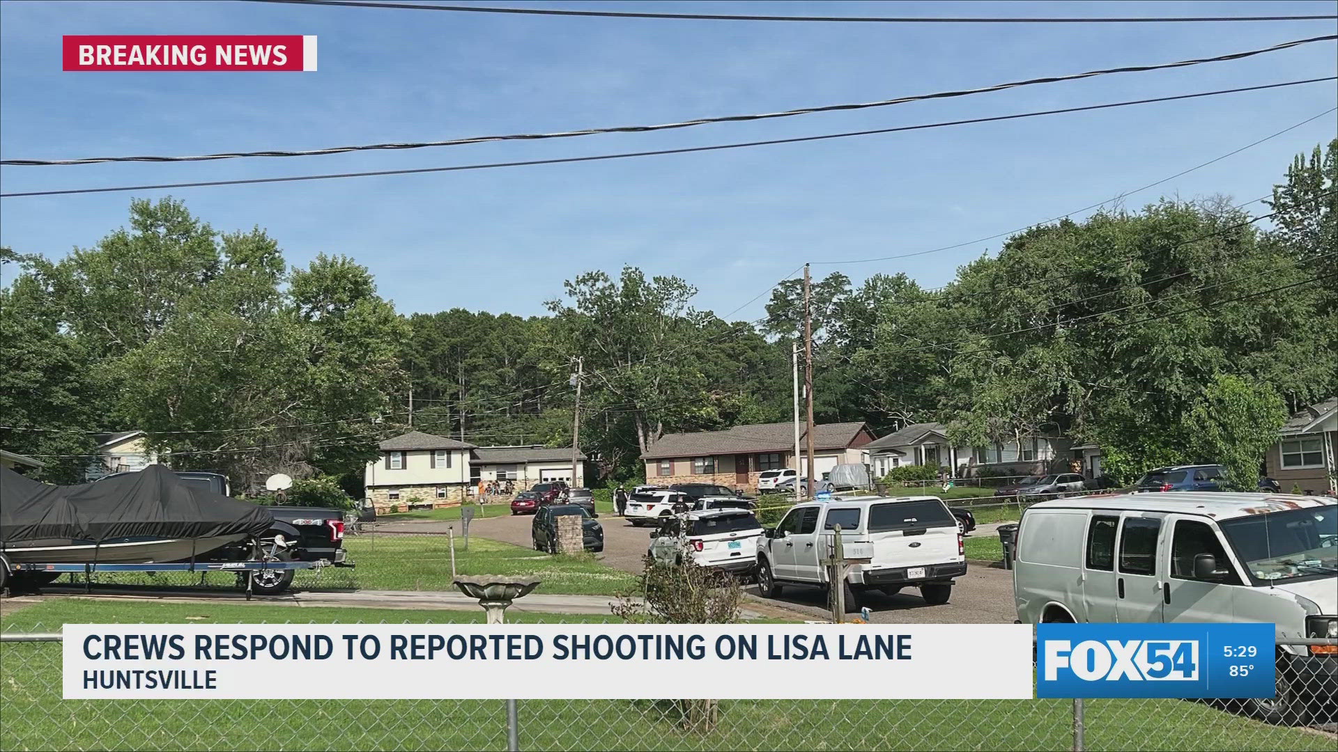 Huntsville police respond to shooting on Lisa Lane