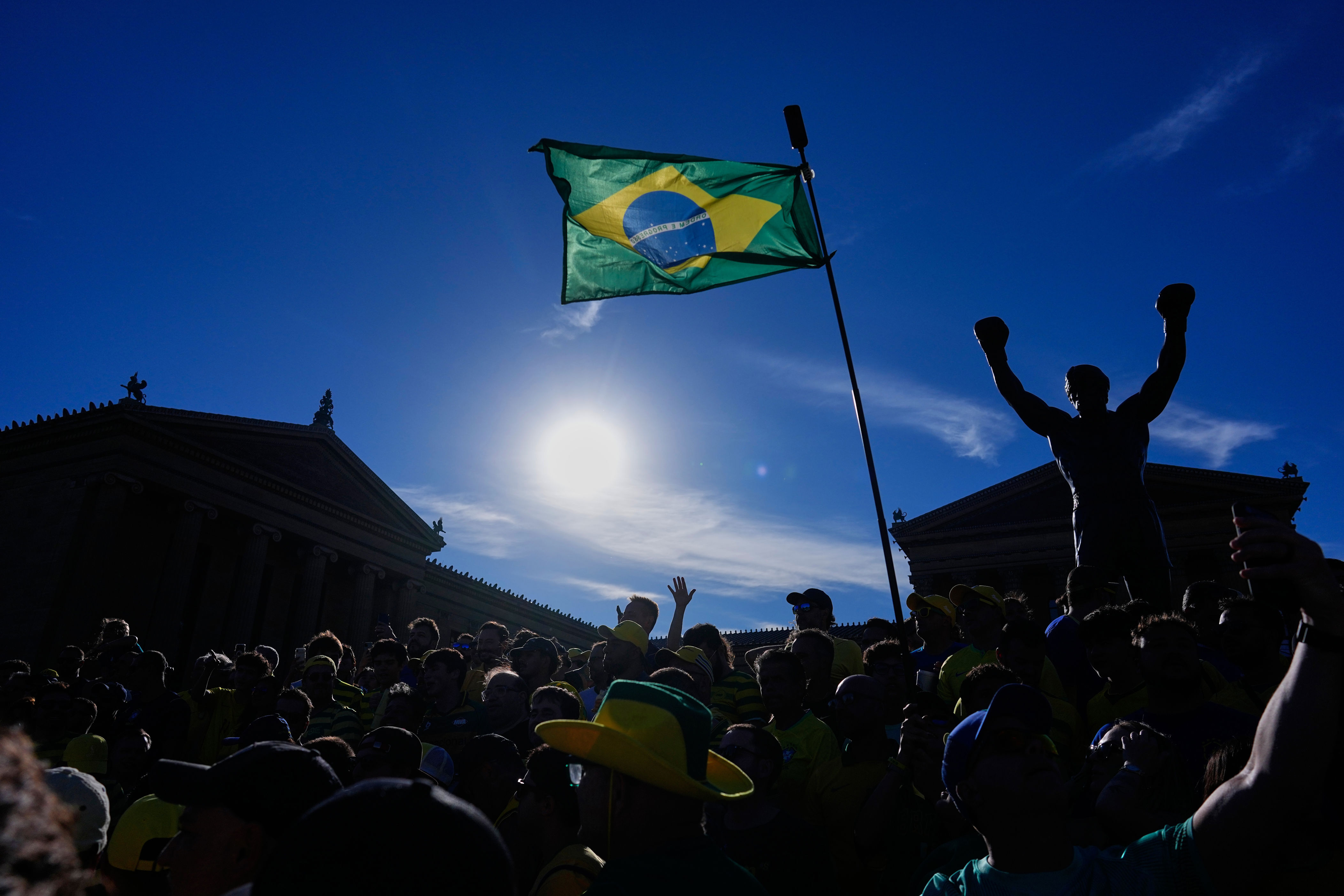 Brazilian soccer fans at the World Cup heed warning not to dress Rocky ...