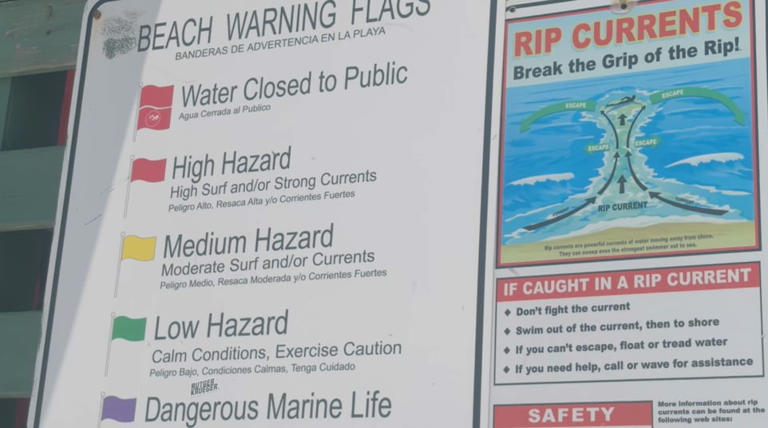 Siesta Key beachgoers urged to use caution with rip currents