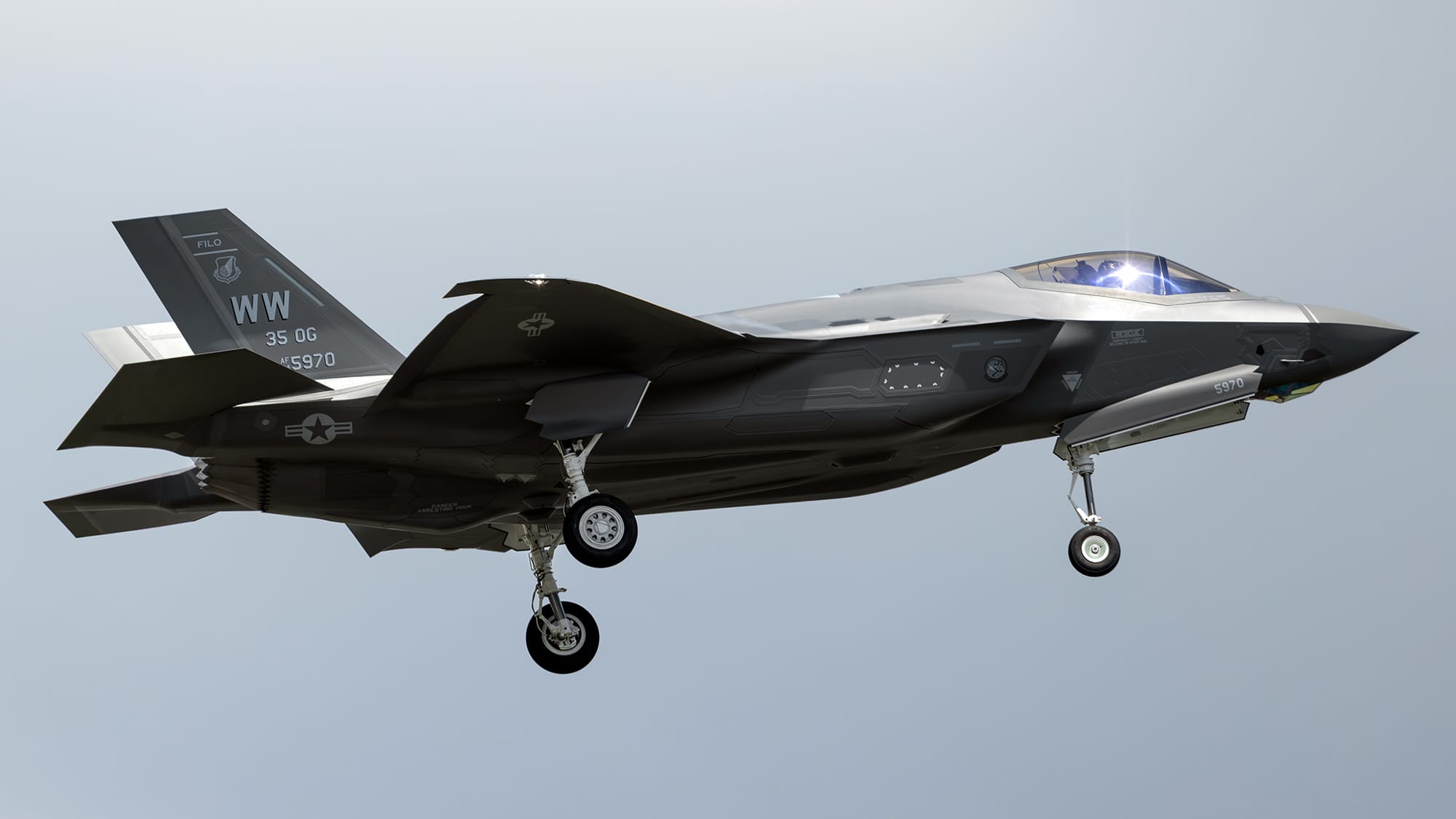 First F-35A wearing iconic Wild Weasel tail flash breaks cover on first ...