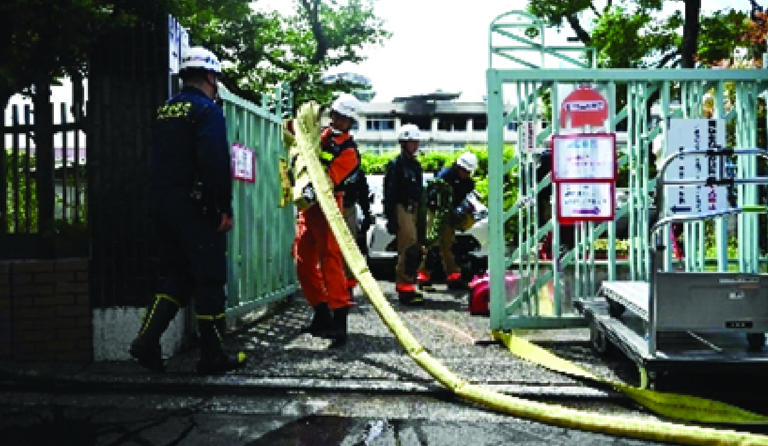 Children, teachers evacuated after fire breaks out in Tokyo