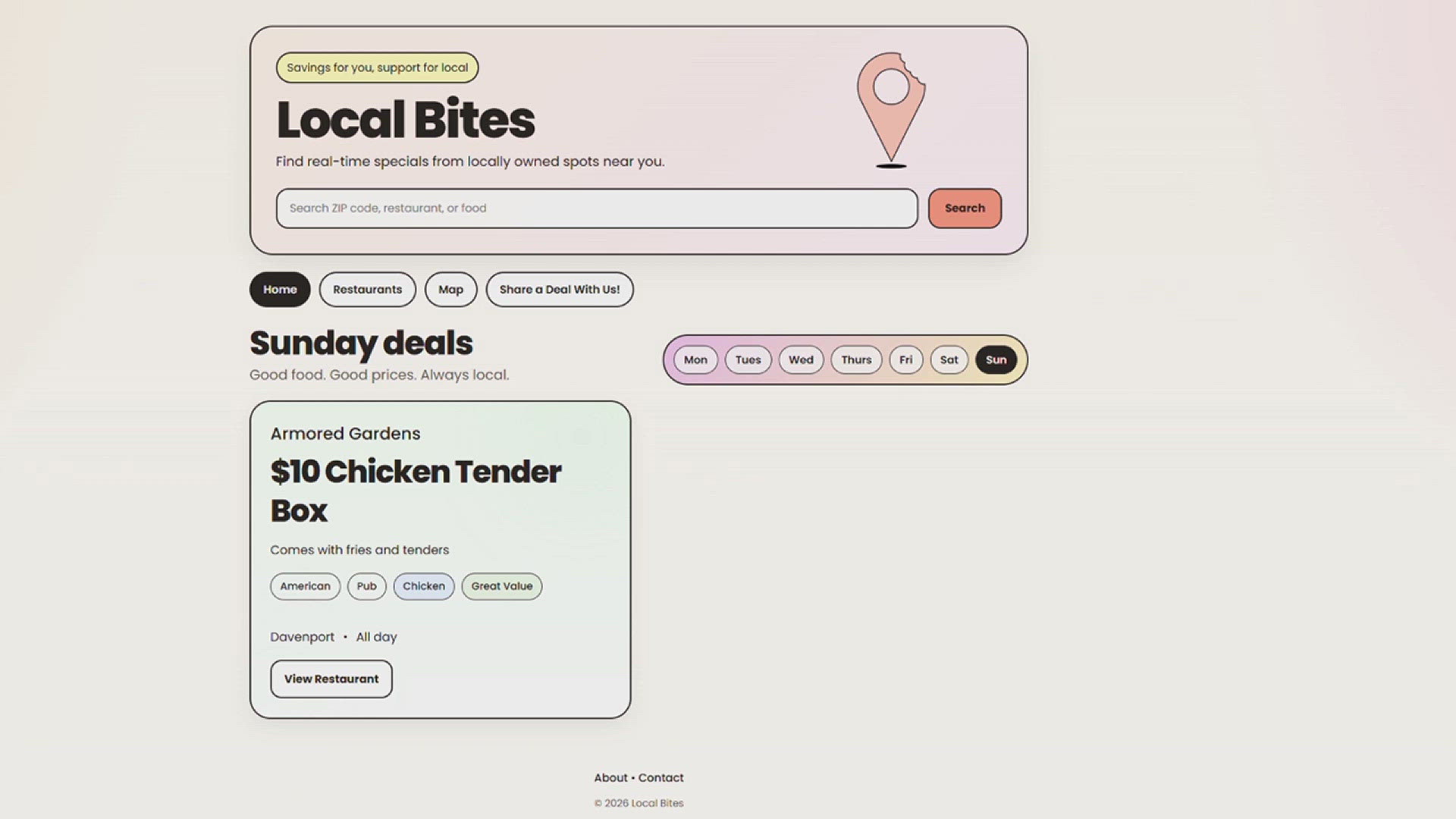 'Find Local Bites' website helps locate meal deals in the Quad Cities