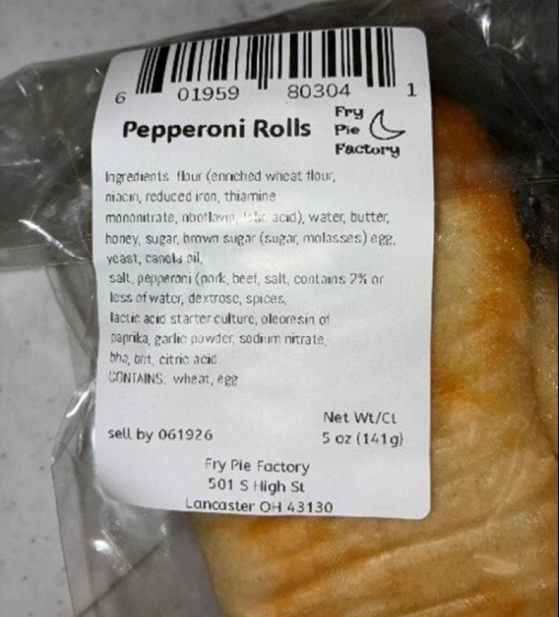 Pepperoni rolls recalled in 2 US states over undeclared milk allergen ...