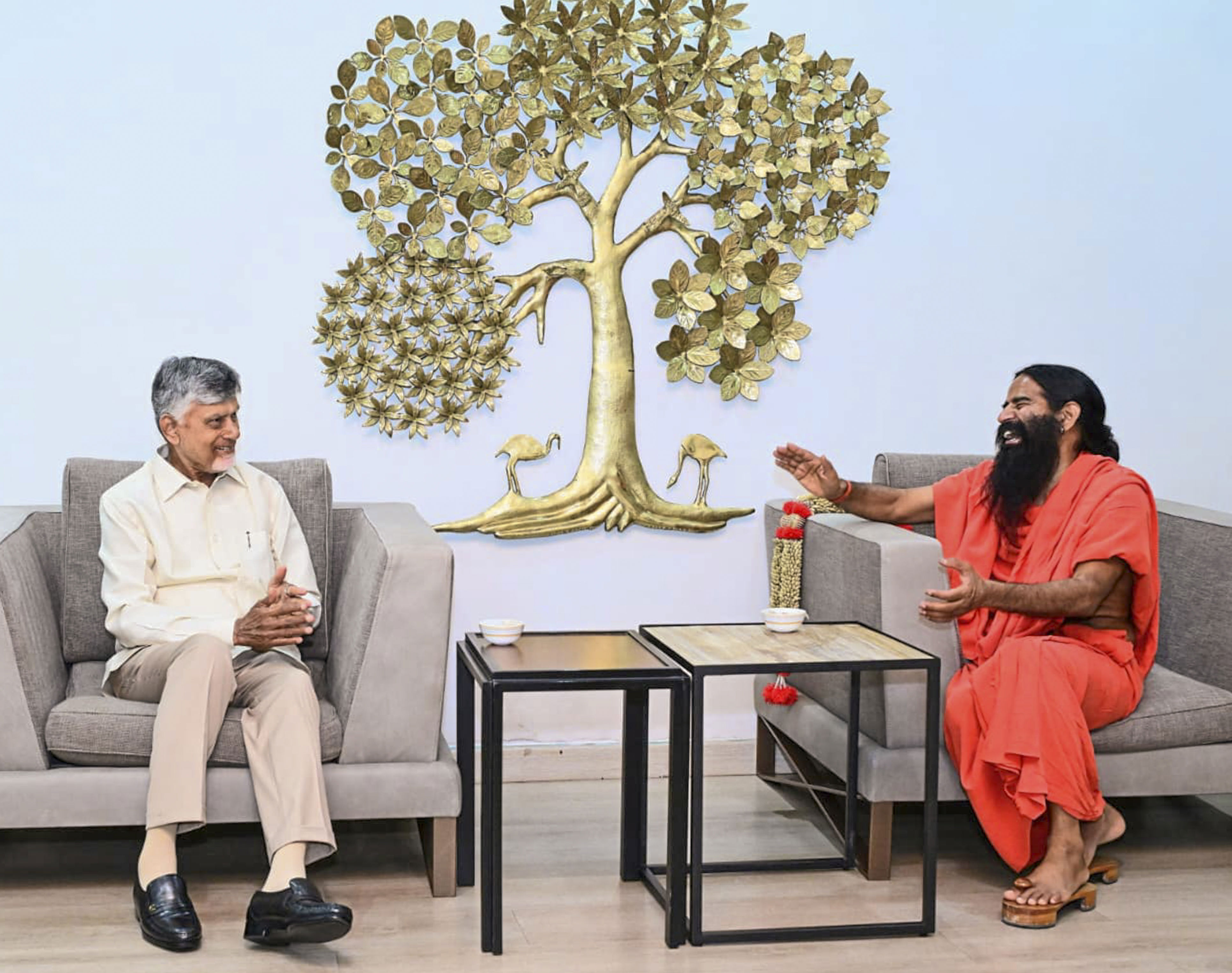 Andhra CM, Baba Ramdev participate in yoga programme