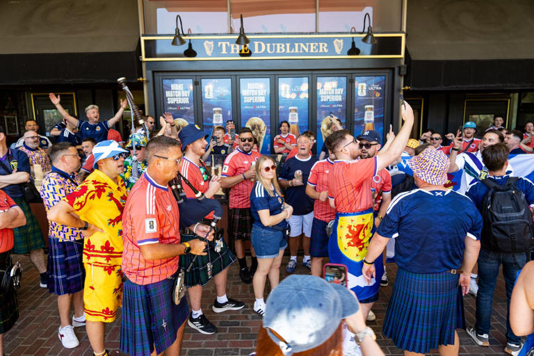 Scotland fans channel the spirit of the World Cup to charm Boston