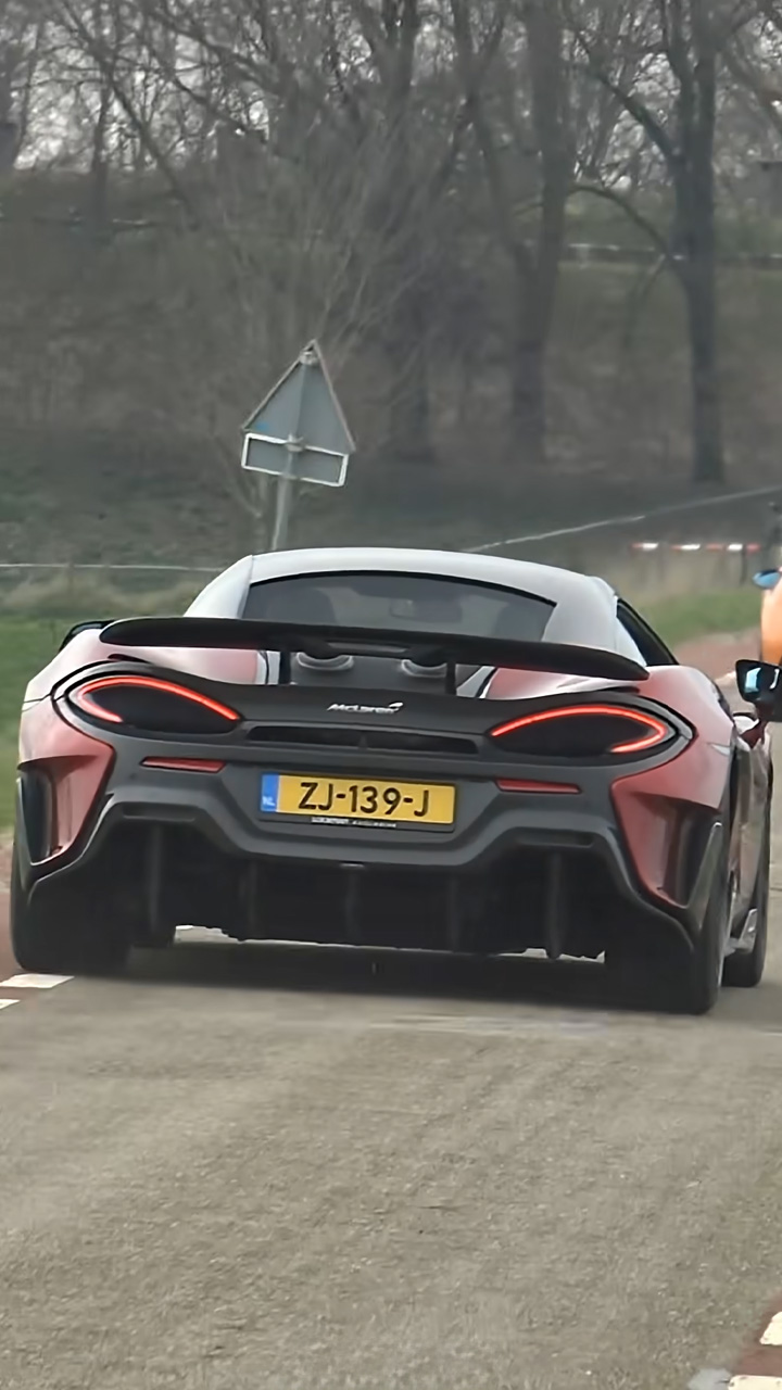 Watch this incredible crimson track monster accelerate wildly