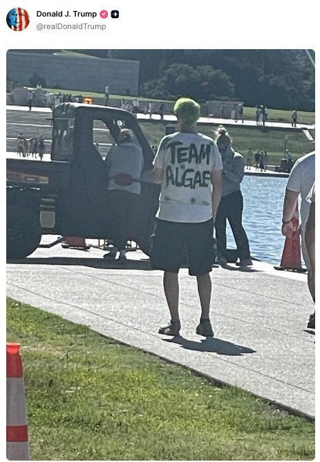 Trump found someone new to blame for reflecting pool fiasco in wild ...
