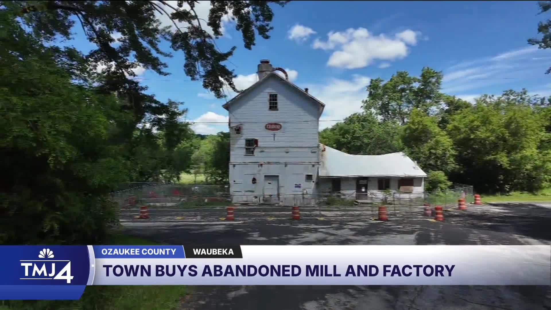 Waubeka neighbors react as crumbling mill and button factory sold to town
