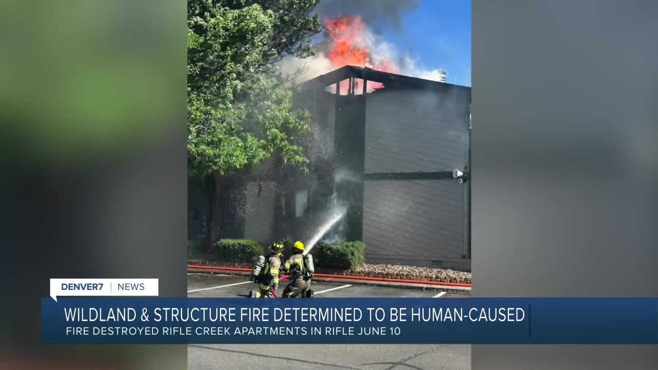 Wildland and structure fire determined to be human-caused