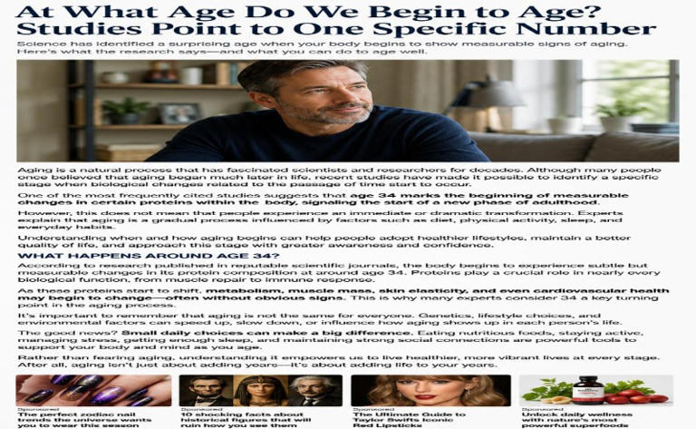 Have you already started aging without knowing it? Scientists say it ...