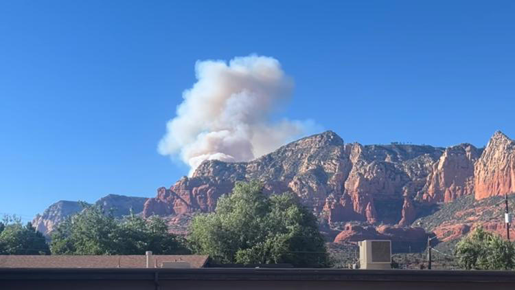 Pocket Fire burning north of Sednoa, roughly 100 acres in size