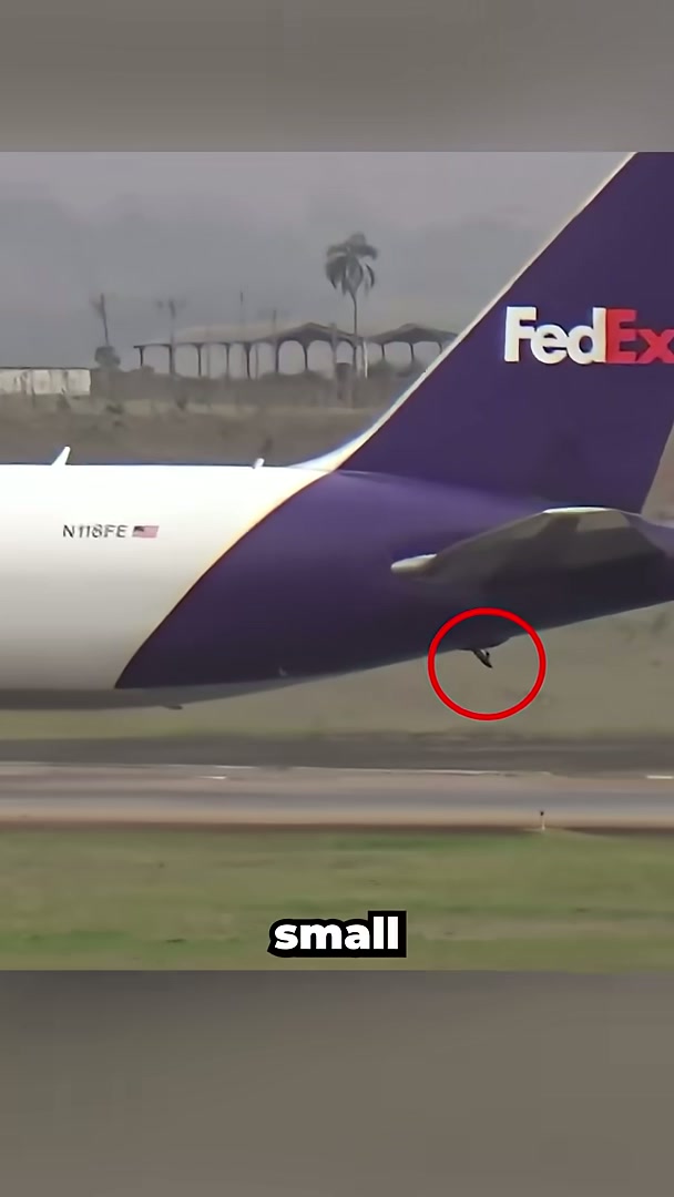Why do aircraft have this tiny part under the tail?