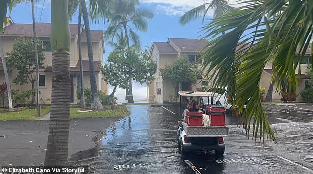 Gargantuan waves crash over roof of two-story beachfront condo causing ...