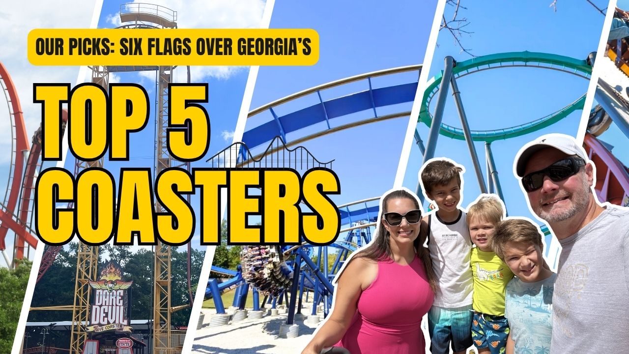 The top 5 roller coasters at Six Flags Over Georgia
