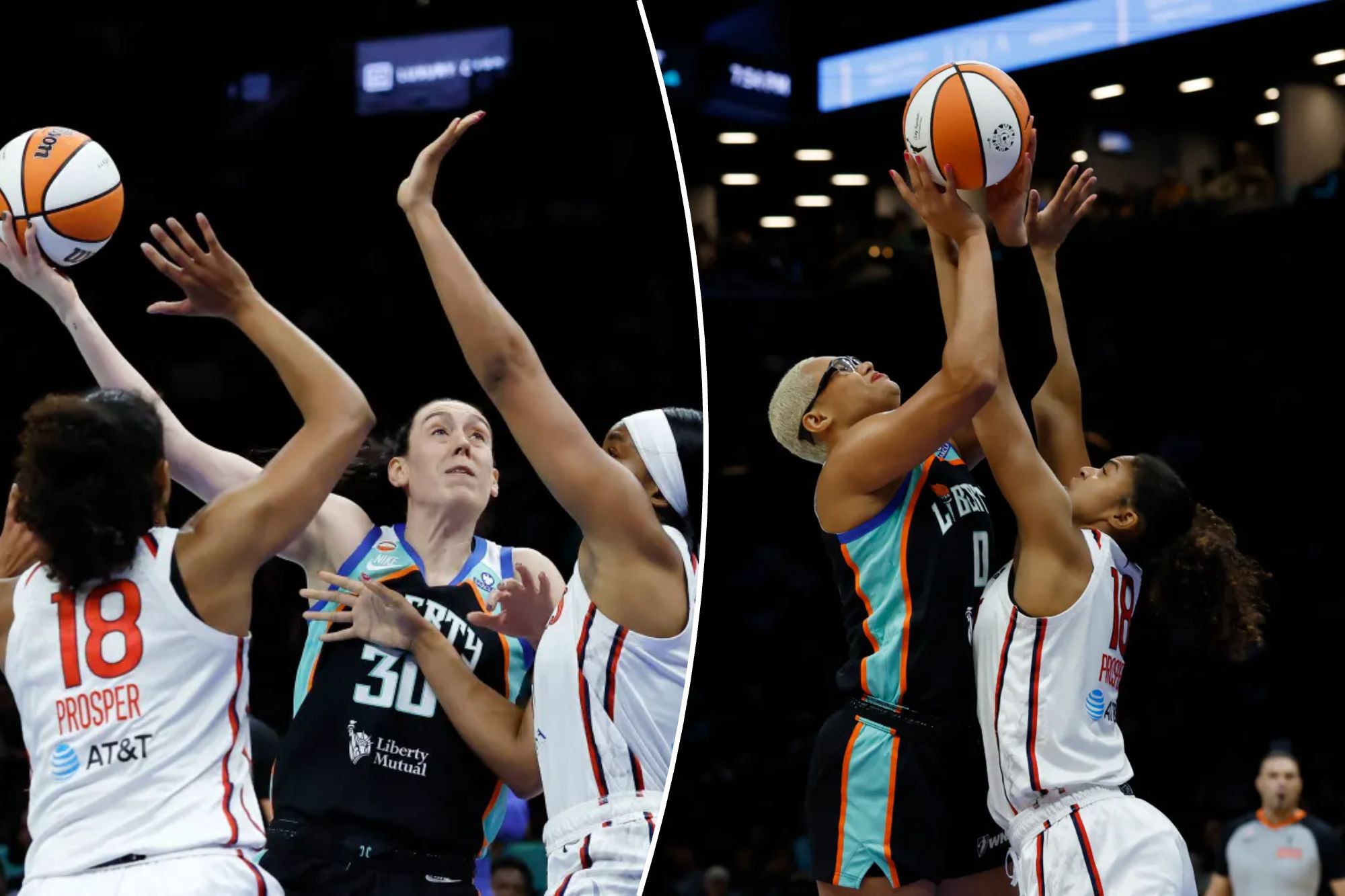 Liberty’s eight-game winning streak snapped in messy loss to Mystics