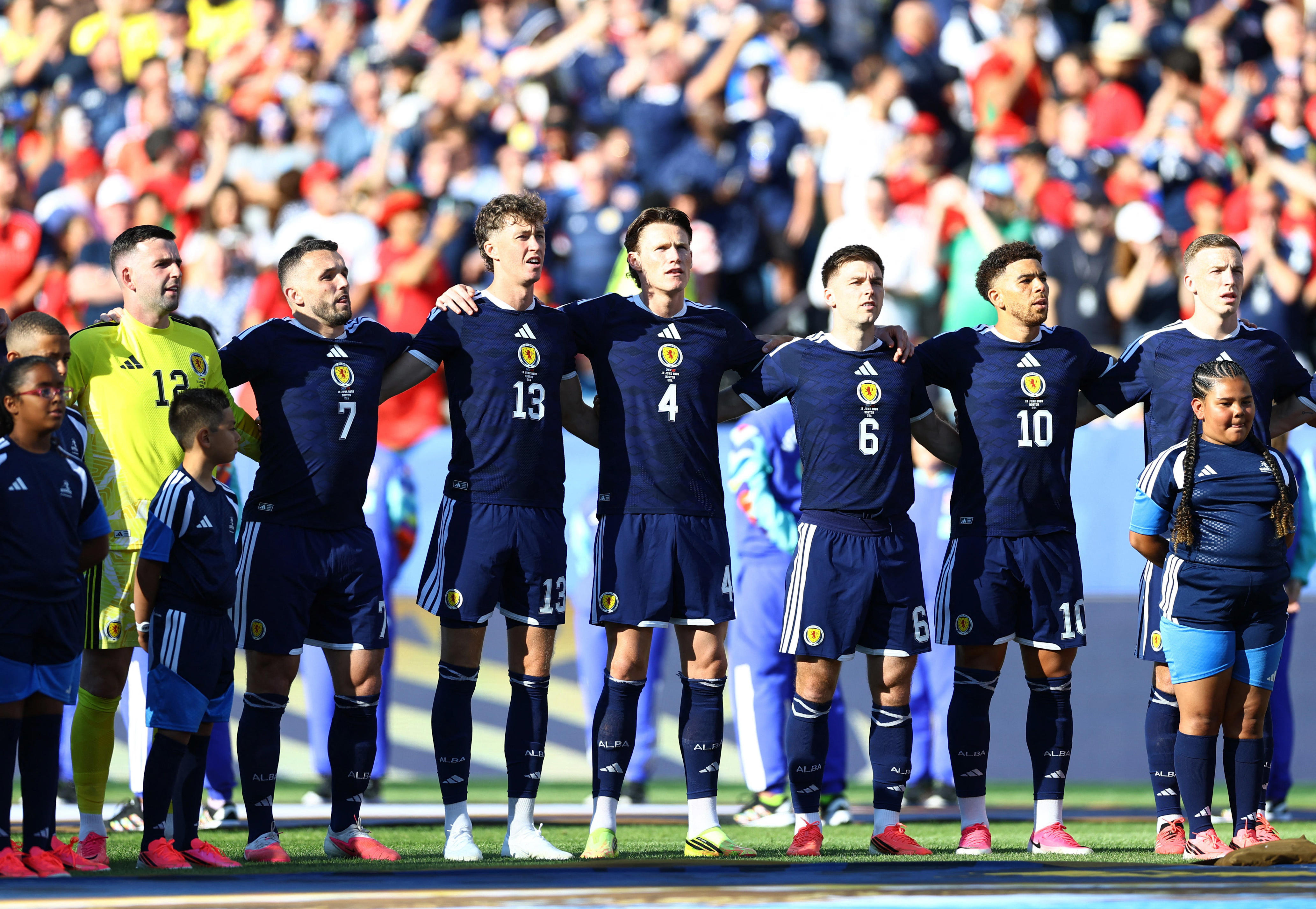 Scotland players rally to Tartan Army's World Cup reign in Boston