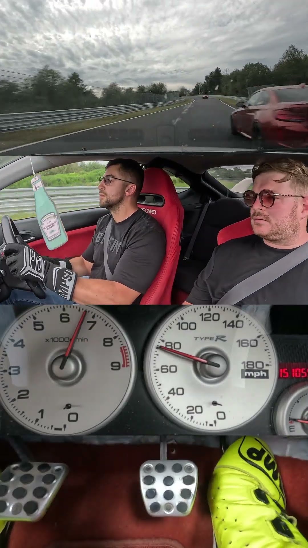 Honda Integra Type R DC5: 3-pedal VTEC kick on track
