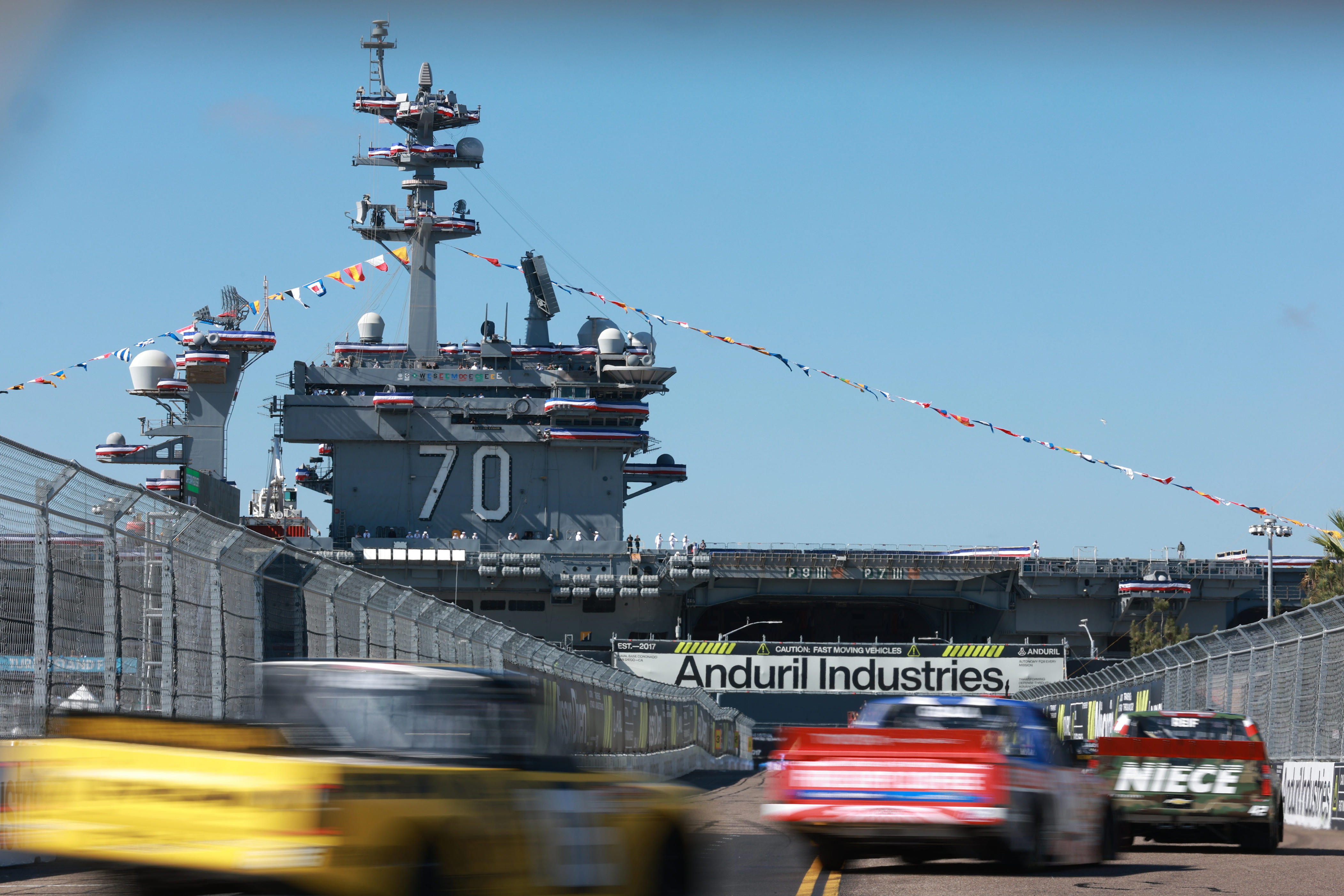 NASCAR qualifying sets lineup for Sunday debut race at Naval Base Coronado