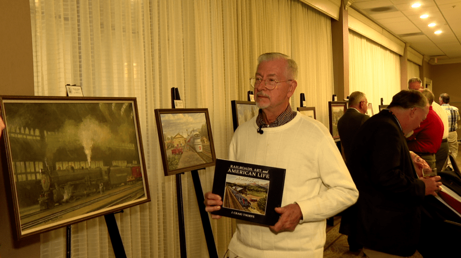 Nationally-known artist displays, will talk railroad art at local ...