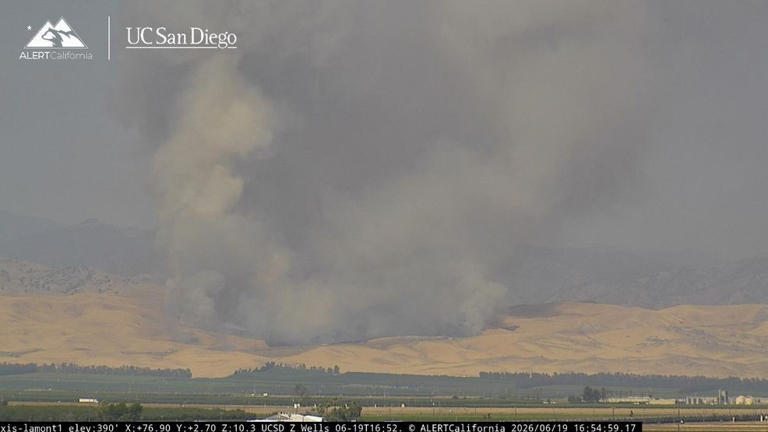 Man killed in crash on Highway 58, sparks fire on hillside