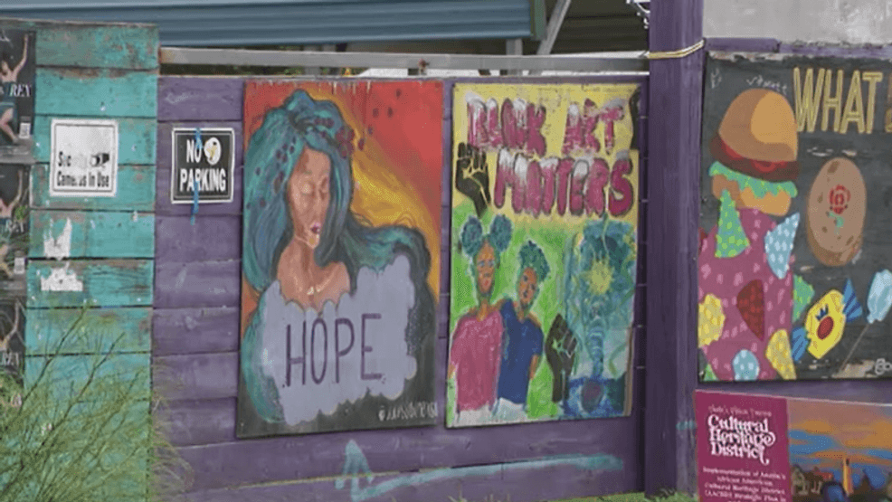 Austin community celebrates 'Black Artists Matter' mural before removal