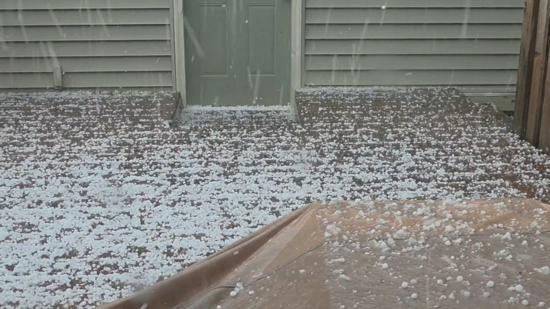 Intense hail hammers the Twin Cities
