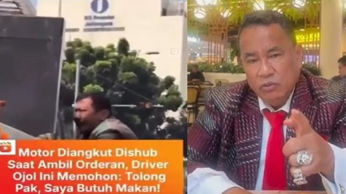 Motor diangkut Dishub saat ambil orderan, driver ojol nangis memohon ...
