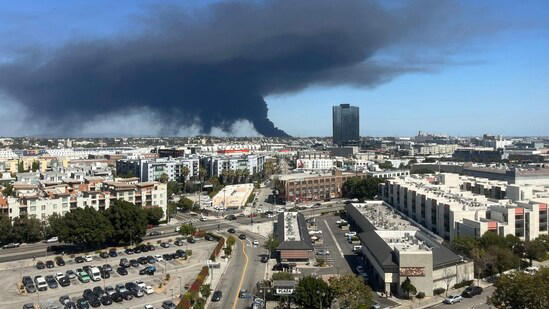 What's on fire in West Covina? Boyle Heights warehouse blaze re-erupts ...