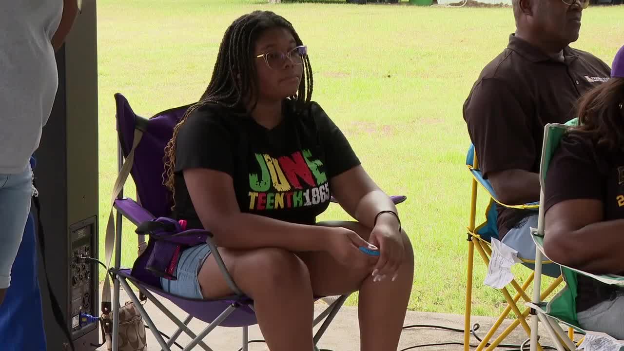 Local residents in Mexia celebrate Juneteenth