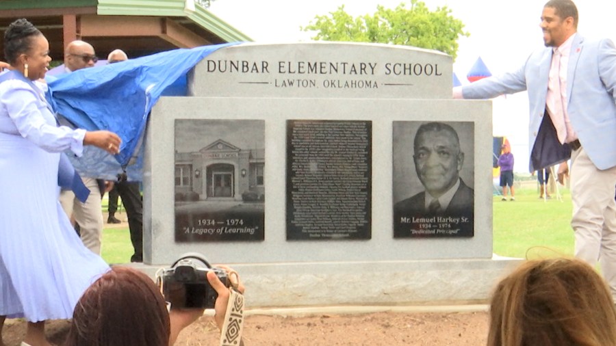 Lawton honors Dunbar Elementary with memorial and park