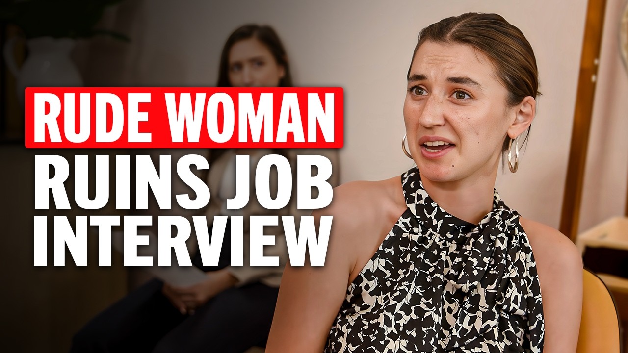 Rude candidate walks into a coffee shop interview acting like the boss