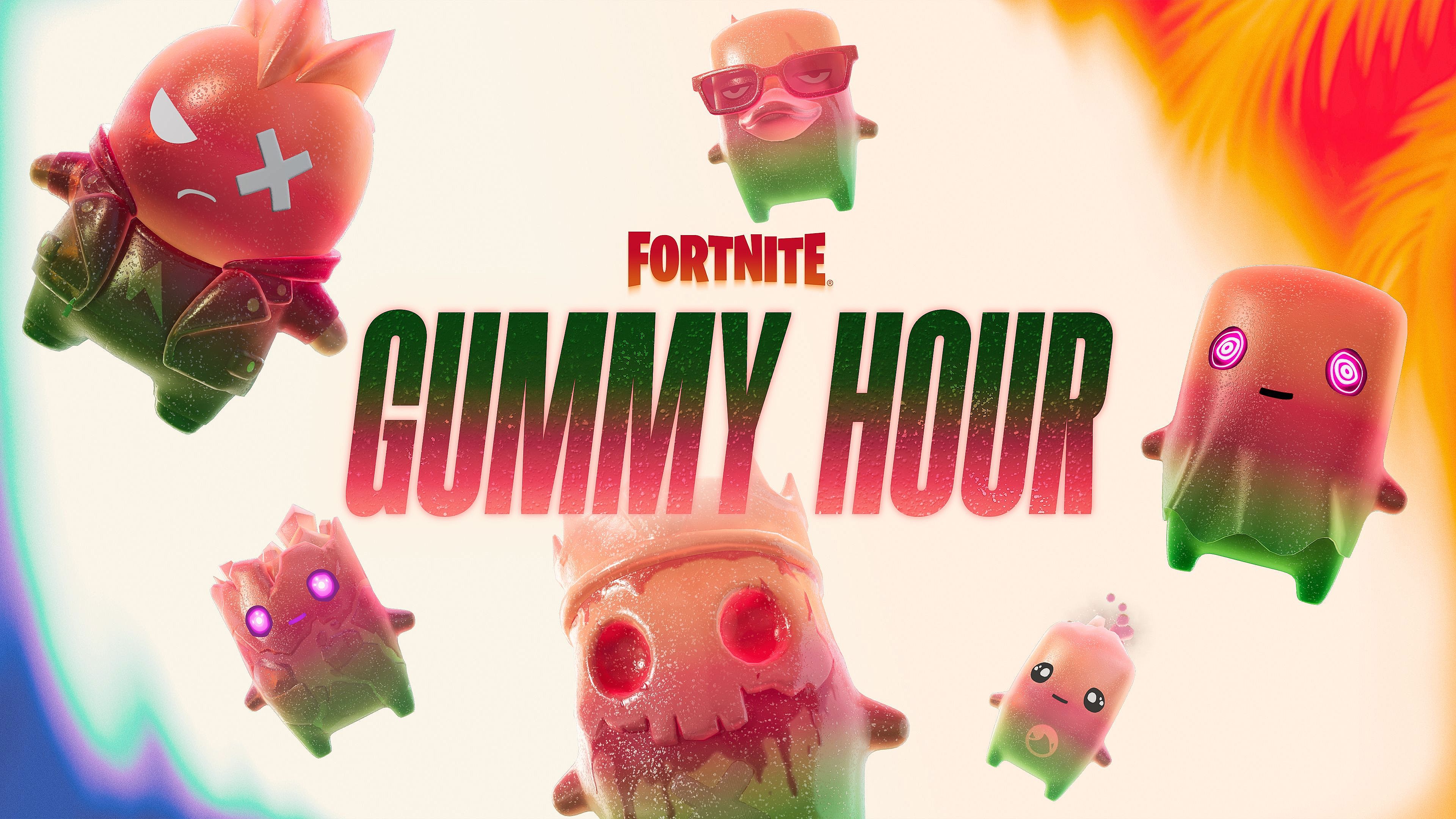 What is the Fortnite Runners countdown timer for? (Gummy Power Hour)