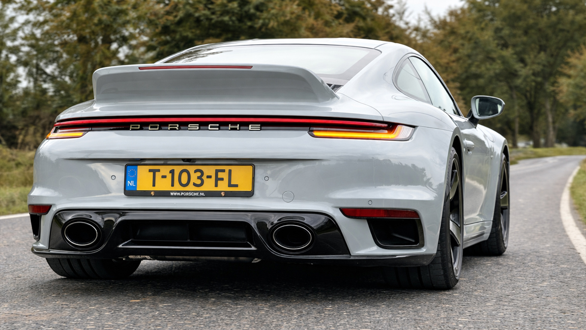 Porsche 992 sport classic pushed to the limit