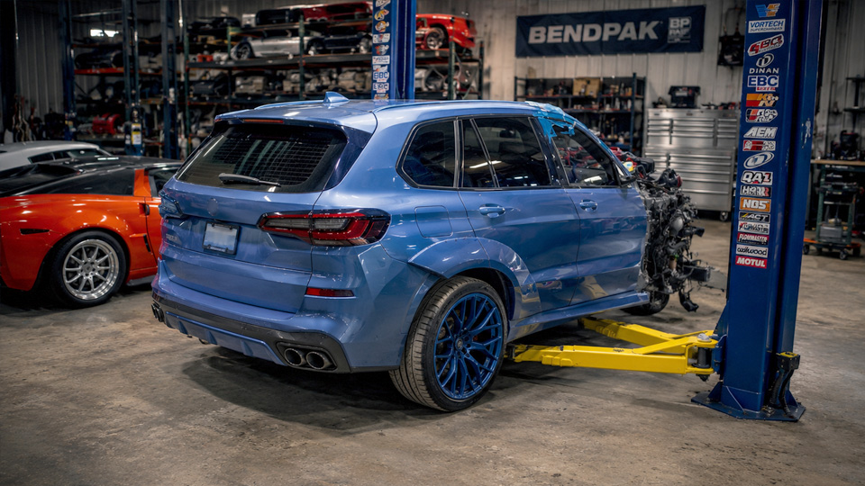 Rebuilding a totaled Trackhawk from scratch