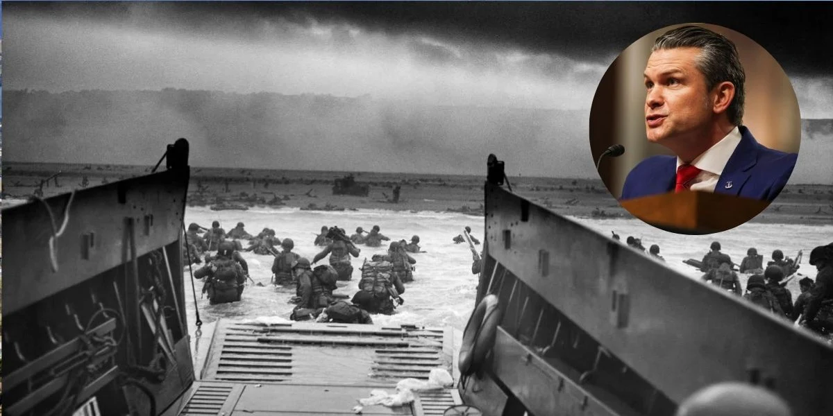 Pete Hegseth’s D-Day speech sparks criticism in France and the US