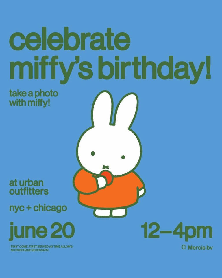 Meet Miffy at Urban Outfitters Union Square, NYC