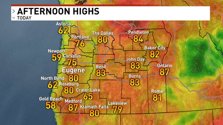 Cooler Saturday before heat returns