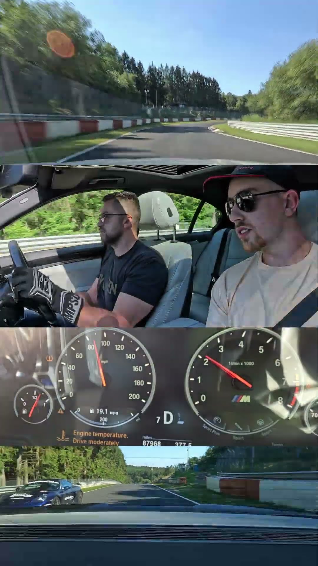 700hp BMW F10 M5 overheats on track