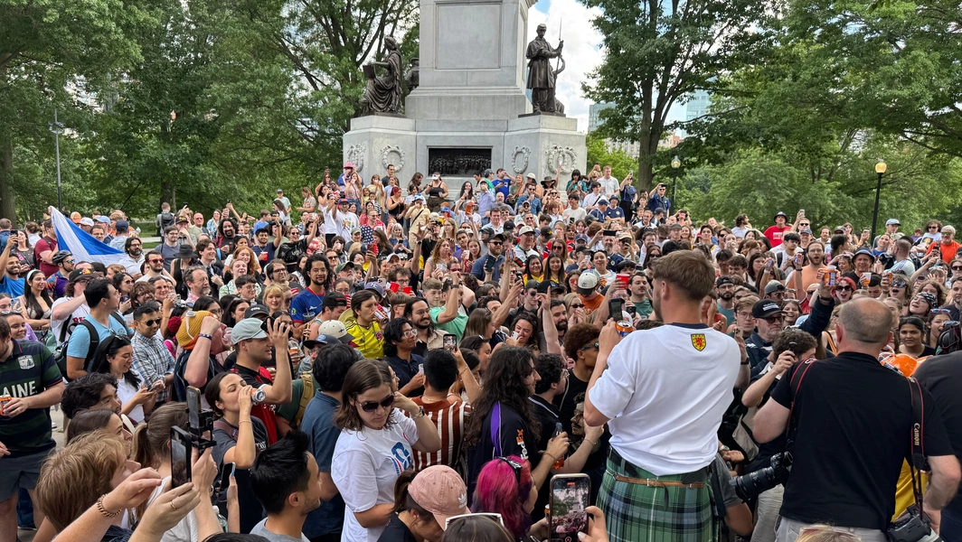 Delta honors Scotland fans as Boston's World Cup party shifts south