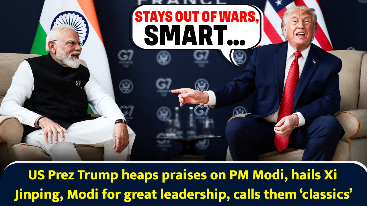 US prez Trump heaps praises on PM Modi, hails Xi Jinping, Modi for ...