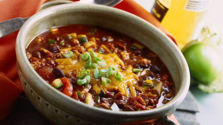 Warm up a basic bowl of chili with an ingredient in your pantry