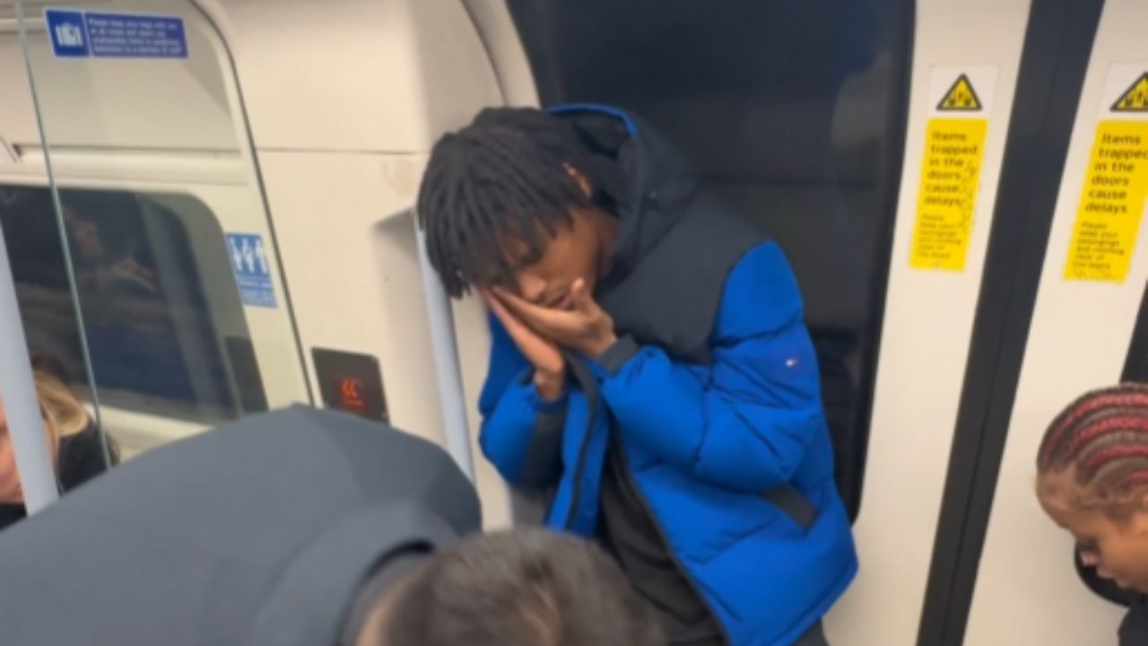 Boy pranks passengers by pretending to be knocked out during train ride