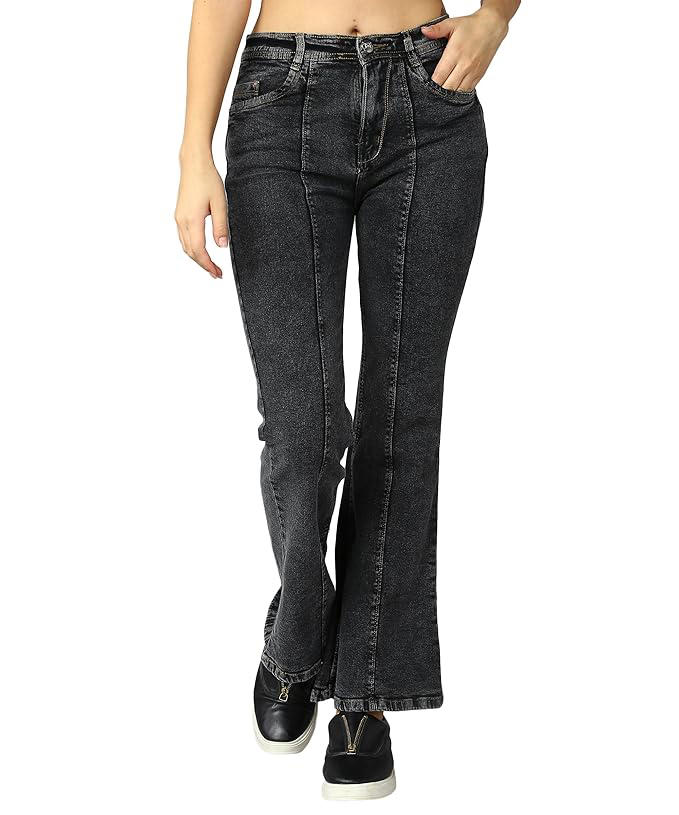 Denim elegance: Wide-leg & flared jeans for women